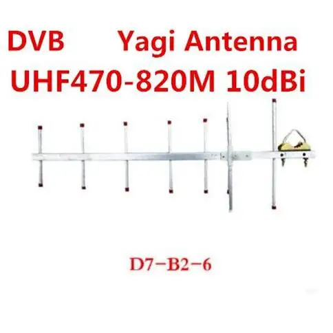 DTMB OSHINVOY ao ar livre yagi antena 7 dbi de elementos UHF 470 820 M DVB telhado antena yagi ...