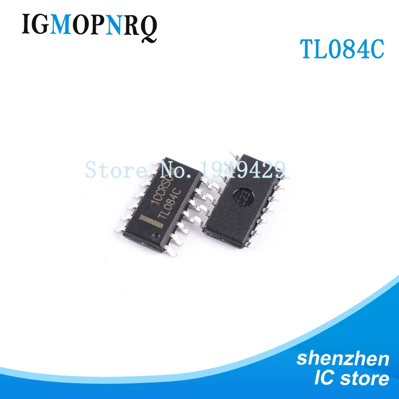 10PCS TL084CDT SOP14 TL084 084C Operational amplifier op amp Quad Gen ...
