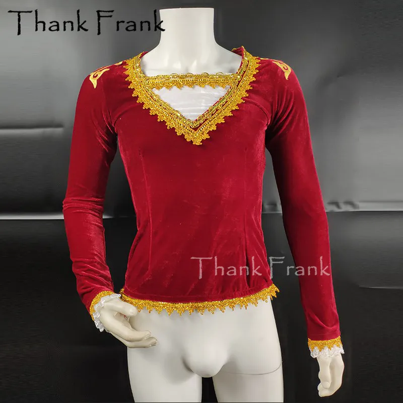 Professional Prince Ballet Top Boys Velvet Ballet Dance Costumes Man ...