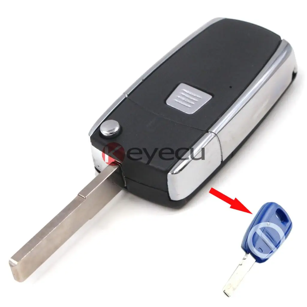 KEYECU Replacement 1 Button Remote Key Shell Case FOB Conversion ...