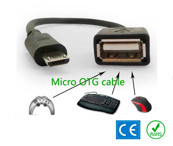 Micro USB Host Mode OTG Cable for Asus Fonepad 7 Tablet Free Shipping ...