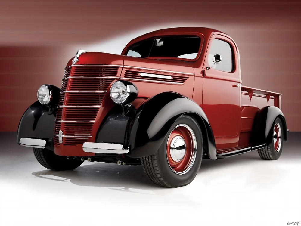 Retro Old Pickup Truck Red Shiny Car Art Huge Print Poster TXHOME D4450 ... Retro Old Pickup Truck Red Shiny Car Art Huge Print Poster TXHOME D4450 ...