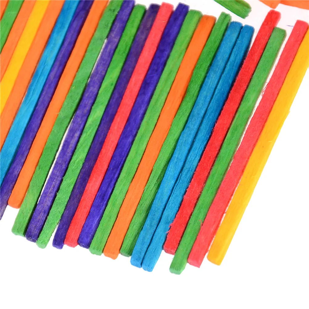 1000pcs/lot Rainbow Colour Match Sticks Wooden Matchsticks DIY ...