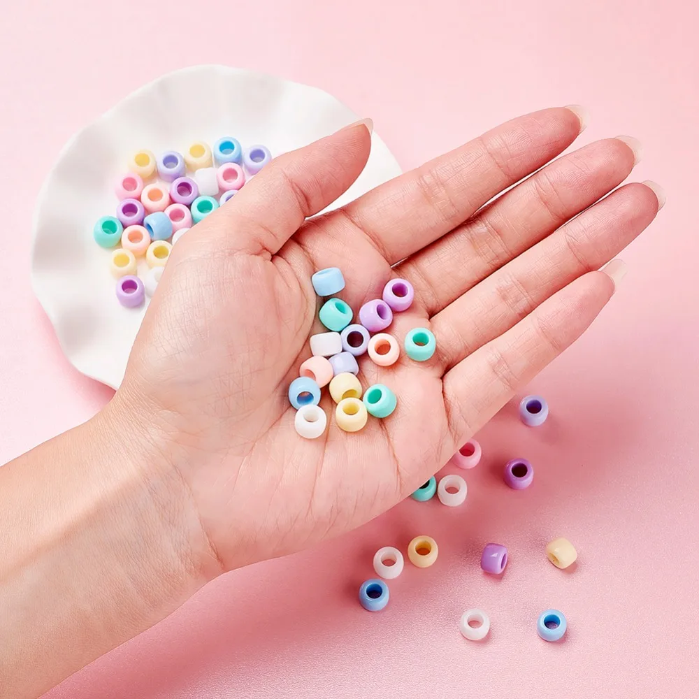 Acrylic Beads Candy Color Spacer Beads For Jewelry Making Bracelet ...