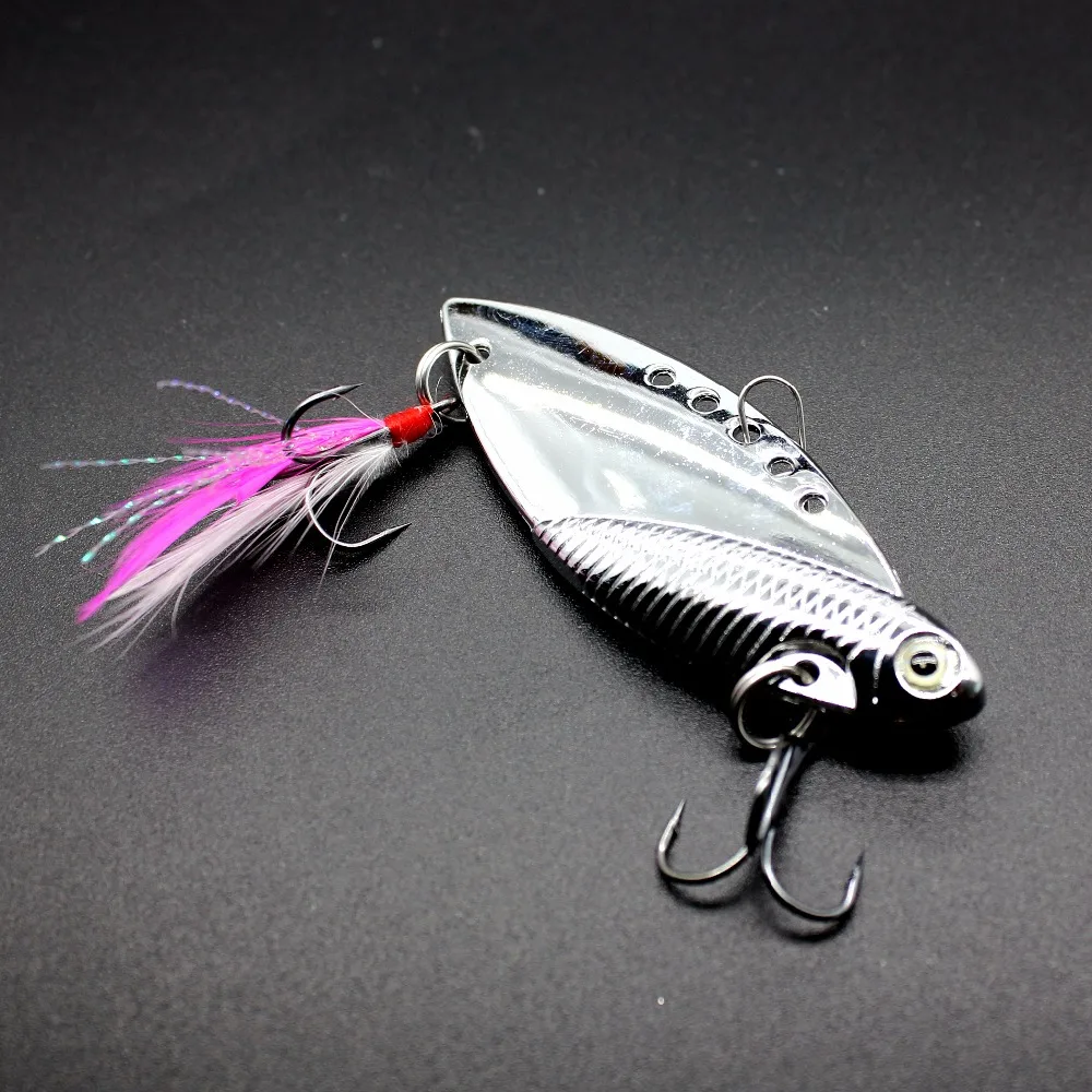 AOCLU Super Quality Metal Jig Hard Bait VIB Stik Fishing lures Bass ...