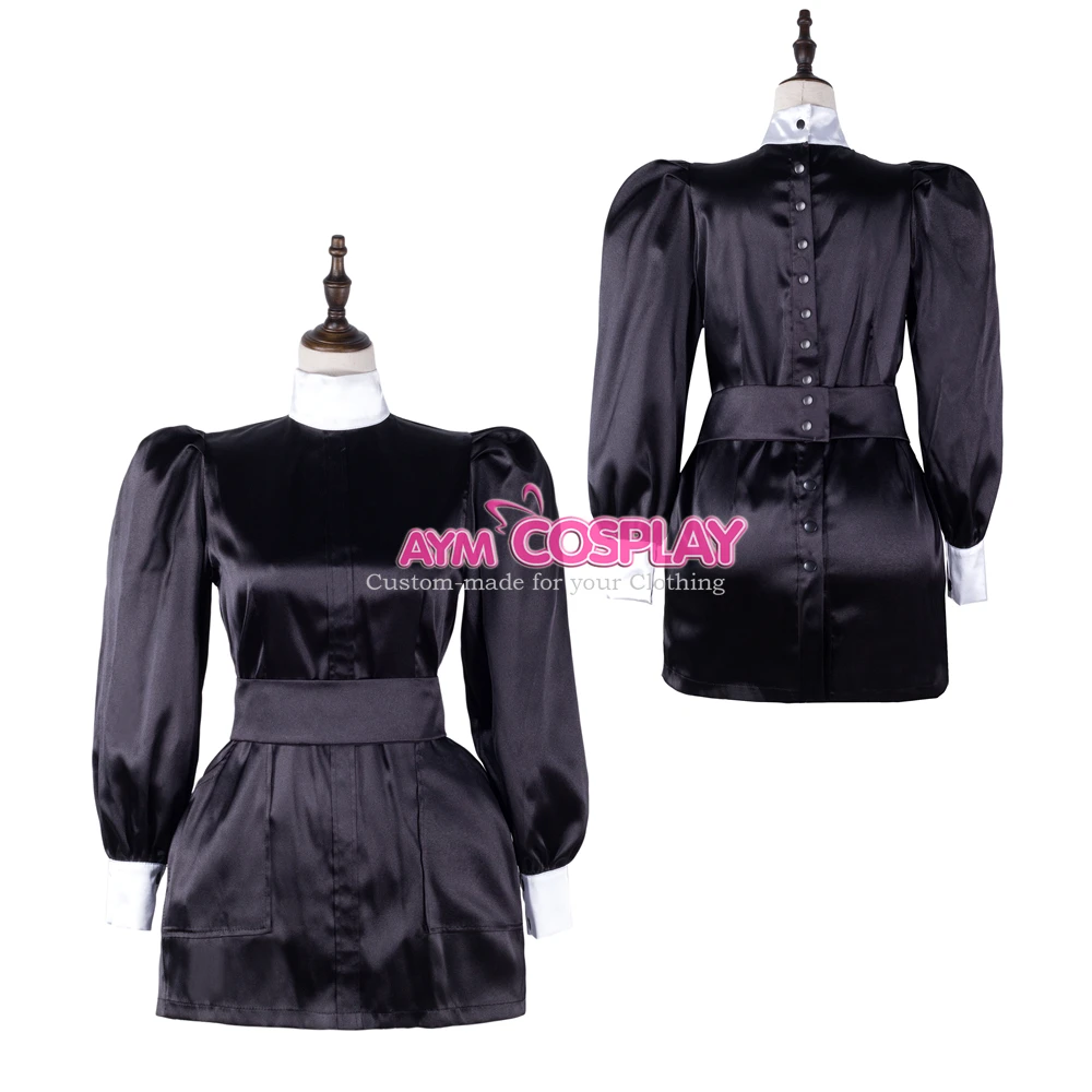 Gothic satin dress lockable Uniform Unisex Tailor made[G2308]-in Women ...