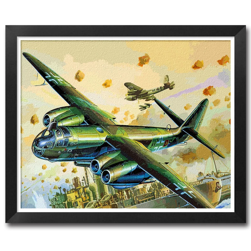 Mahuaf-a1402 World War Ii Tank Painting By Numbers On Canvas Hand ...