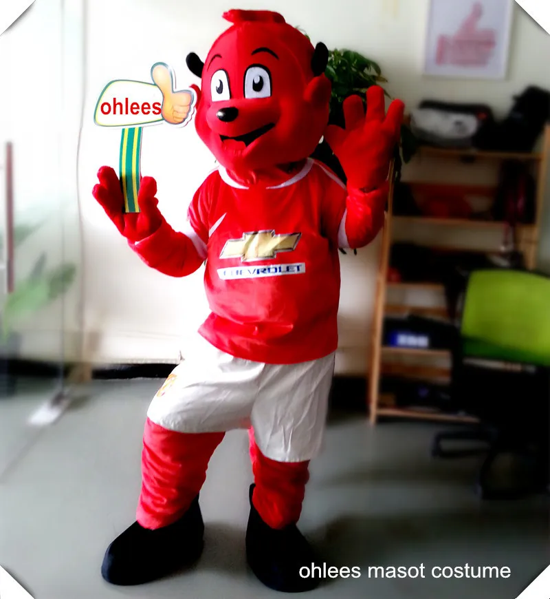 Ohlees Hot Football Sport Devil Fred Mascot Costume Fanny School Sports ...