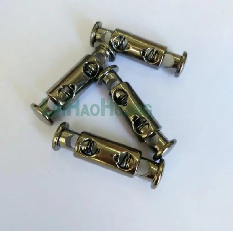 DIY 30pcs/lot Black nickle metal alloy stoppers toggle cord locks ...