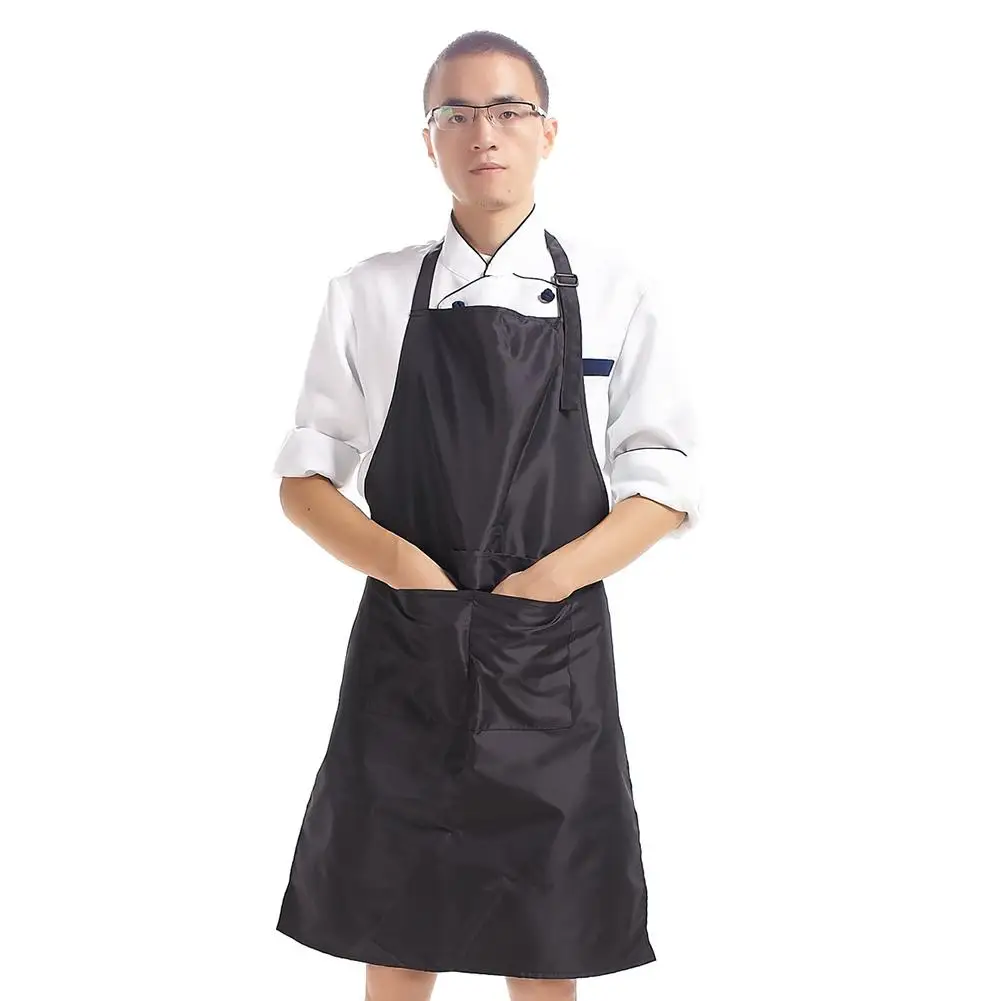 Pvc Waterproof Sleeveless Cooking Work Kitchen Chef Waiter Pocket Long