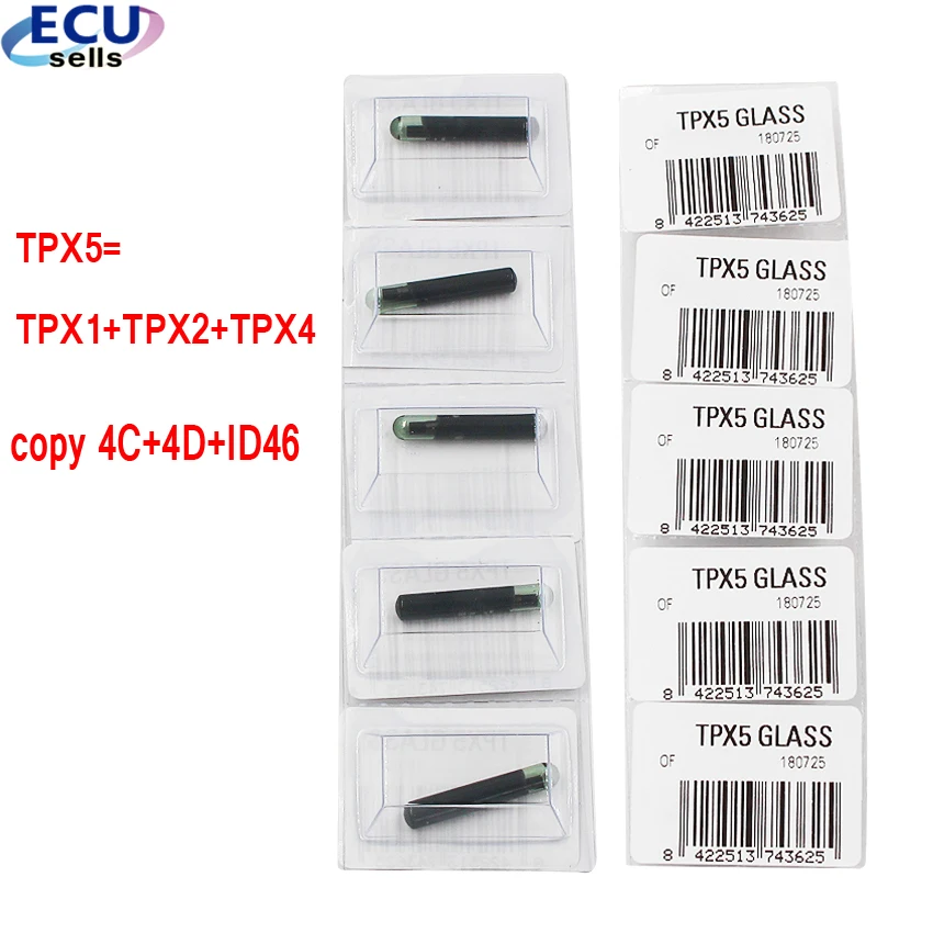 10pcs * Key Chip Jma Tpx5 Cloner Clone Chip Transponder Chip (tpx1+tpx2 ...