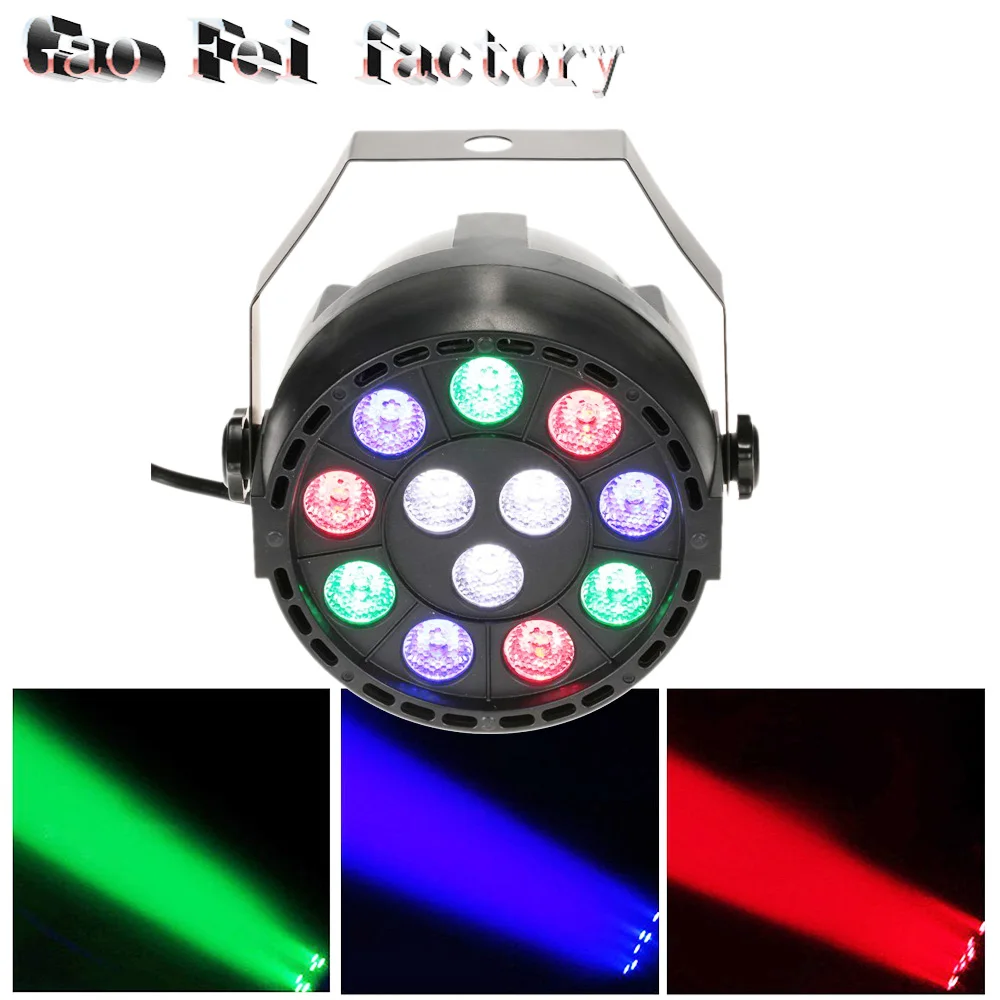 12 RGBW 12 LED PAR Light Strobe Lighting Stage DMX512 DJ Party Mini 36W ...