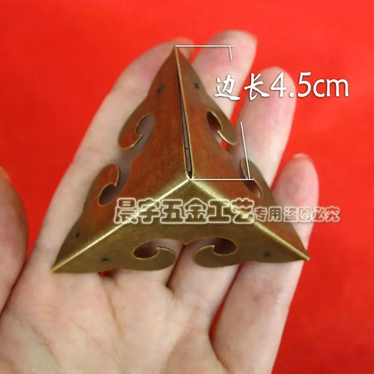 45mm Trilateral Corners Antique Copper Corners Furniture Copper ...