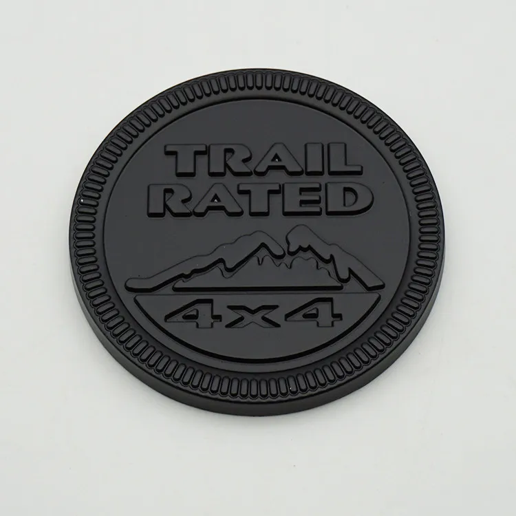 100pcs Chrome Metal 4X4 TRAIL RATED Car Emblems Stickers Snow Mountain ...