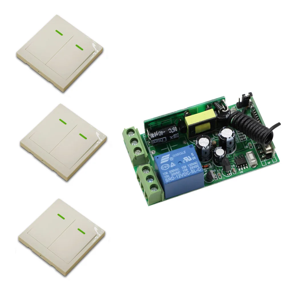 Smart Home AC85V 250V Ceiling Lamp Light LED Bulb Remote Control Switch ...