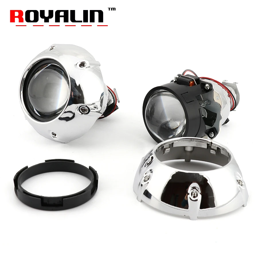 ROYALIN Car Styling Mini Bi Xenon HID 2.5 H1 Projector Headlamps Lens ...