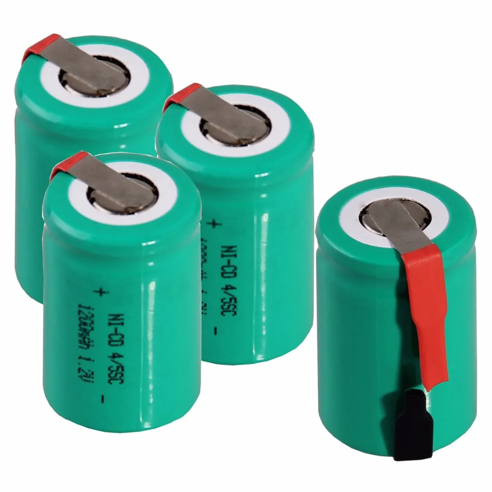 4 Pcs 4 5SC 1200mah 1 2v Battery NICD Rechargeable Batteries For Makita