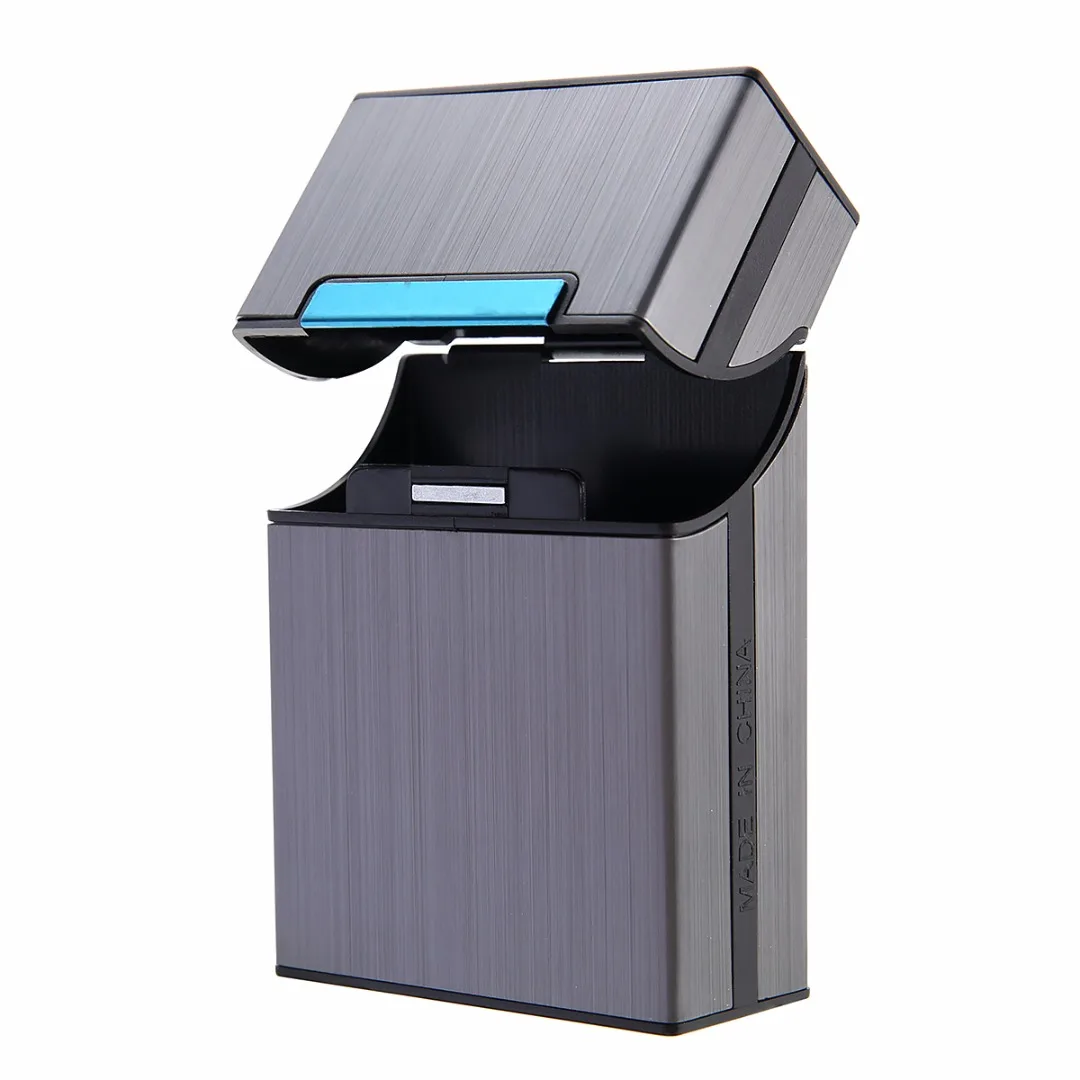 Mayitr Aluminum Alloy 20 Cigarettes Storage Case Box Portable Cigar ...