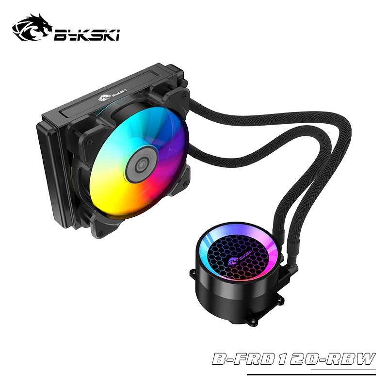新品Bykski CPU Waterblock Water Cooling PWM Pump Reservoir All-in-one Combo for Intel AMD ITX PC ...