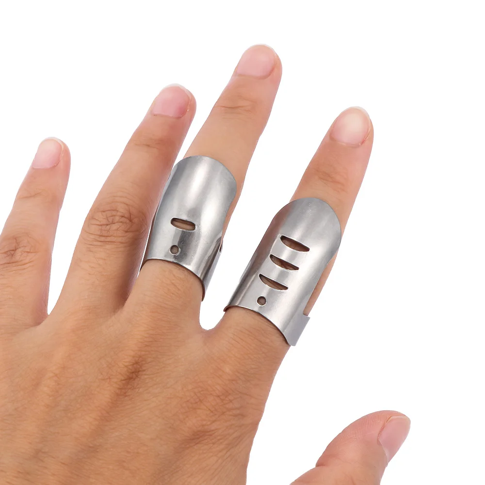 4 Pcs Set Adjustable Stainless Steel Guard Finger Protector Cut Chop 4-pcs-set-adjustable-stainless-steel-guard-finger-protector-cut-chop