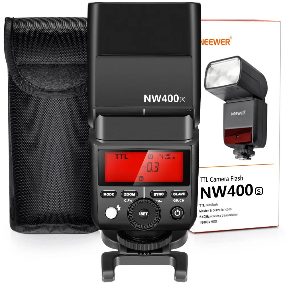 Neewer Flash esclavo maestro inalámbrico Speedlite, 2,4G, HSS, 1/8000s ...