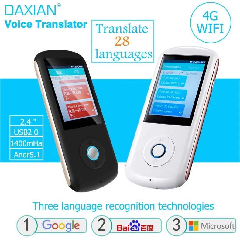 Simultaneous voice translator two way 2.4 Simultaneous voice translator two way 2.4