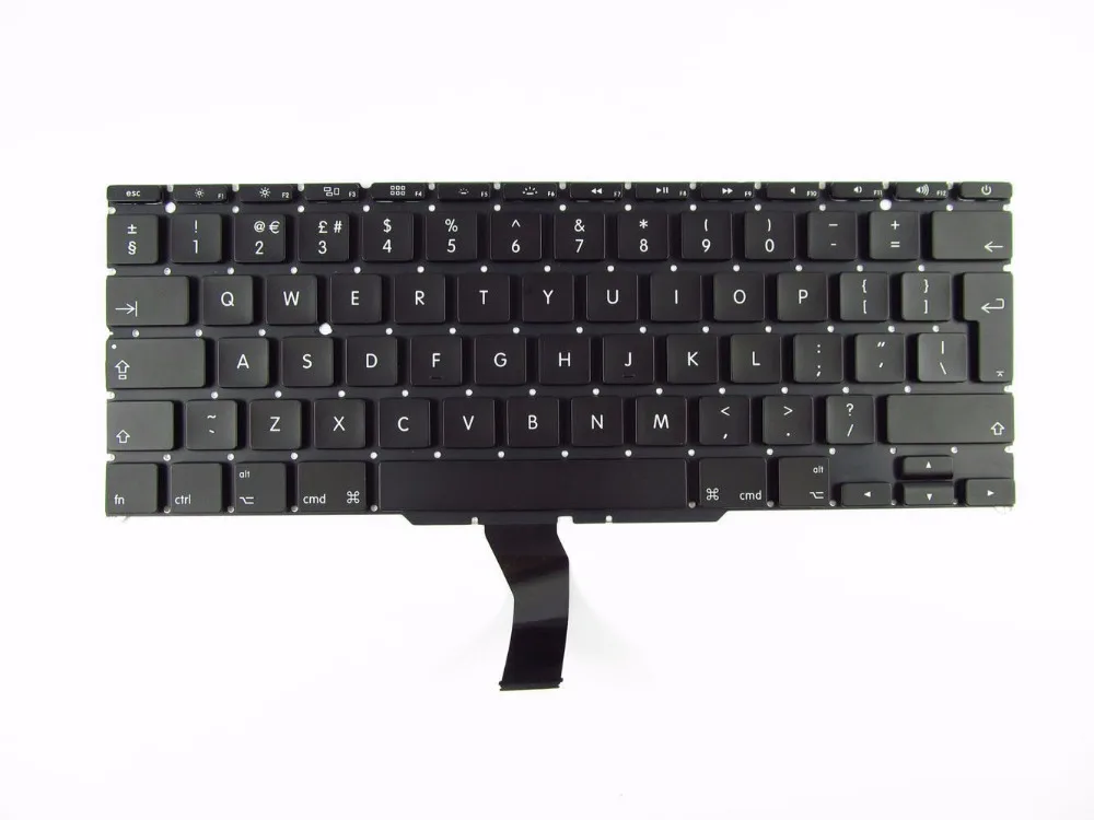 New for Black UK Layout Keyboard 2011,2012 Year for Macbook Air A1370 ...
