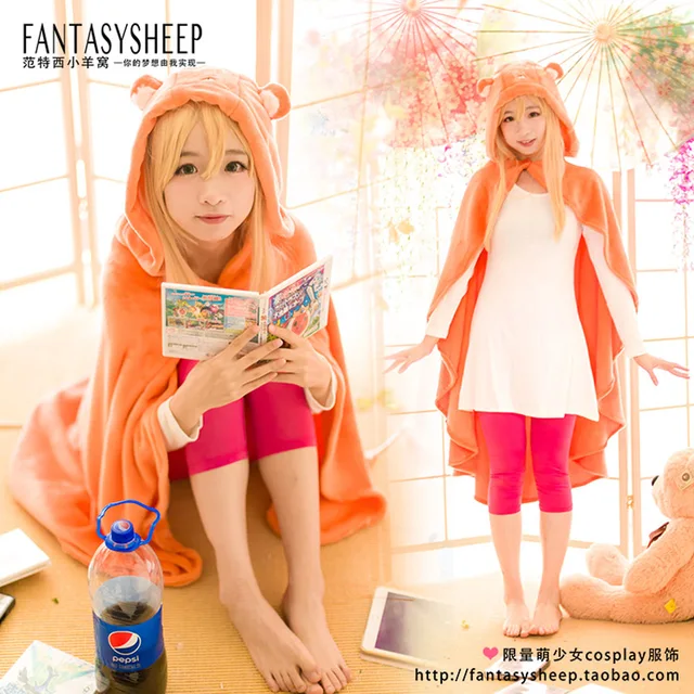 Adult Women Cute Umaru Doma Cosplay Costumes Cloak Cape Sankaku Head ...