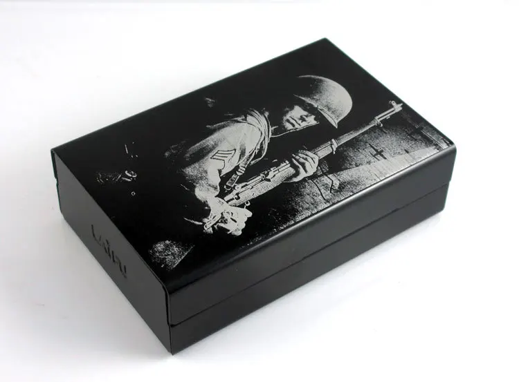Allied forces solider of world war 2 male aluminum alloy cigarette case ...