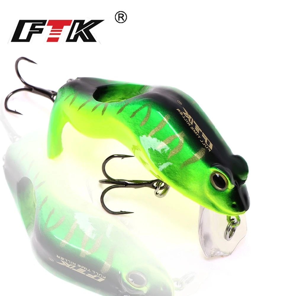 8g Topwater Jump Hard Frog Fishing Lure 6cm Artificial Wobblers ...