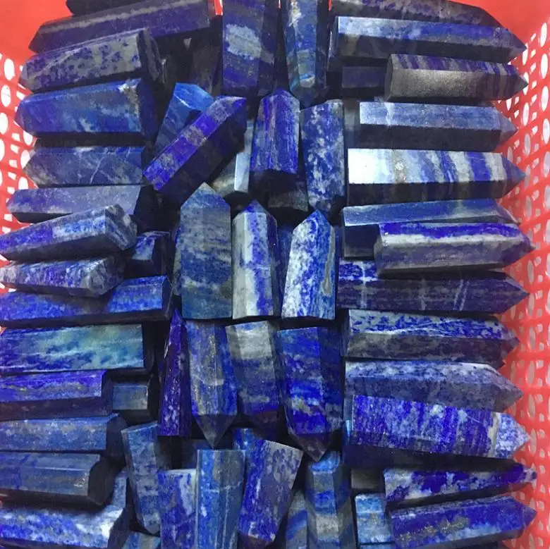 1 kg Natural lapis lapis crystal column, lapis lapis single tip six ...