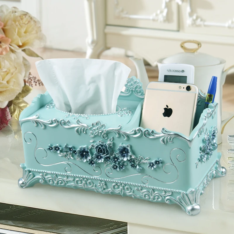 European dinner multifunctional tissue box remote control box European ...