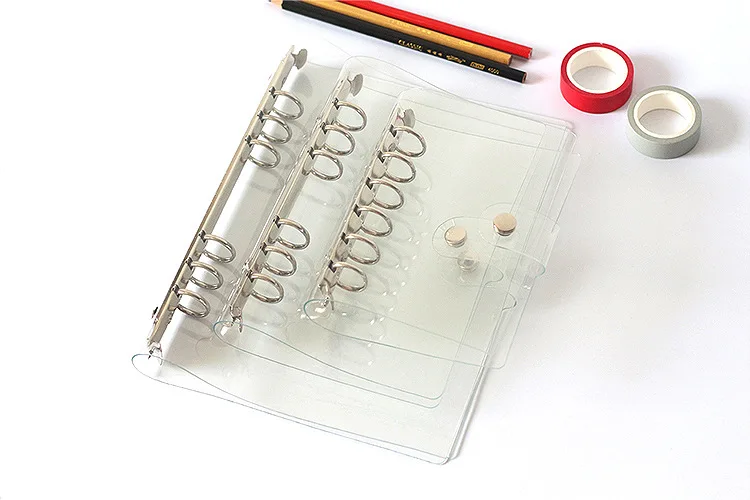 Paper & Party Supplies 1 File binder folder refill planner clear 15 x ...