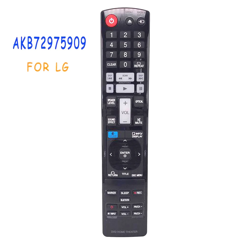 New Original Remote Control AKB72975909 For LG DVD HOME THEATER Remoto ...