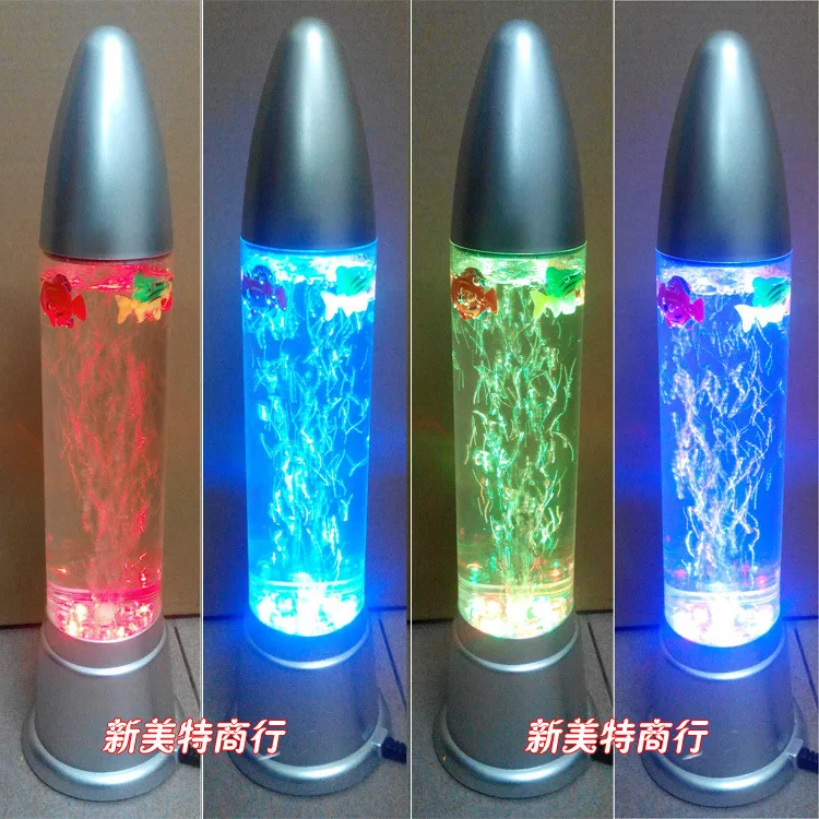 puzzle lamp plasma ball LED 50 cm high water column lamp bubble fish ...