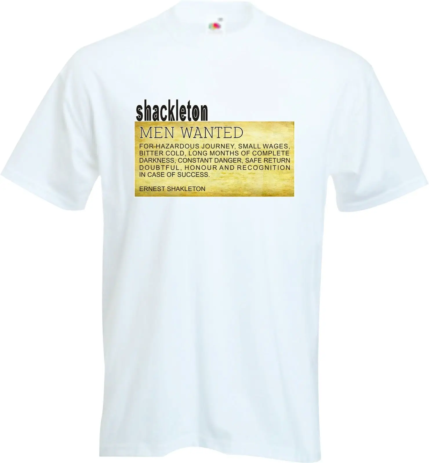 SOUTH POLE EARNEST SHACKLETON ADVERTISEMENT T SHIRT POLAR EXPLORER ...