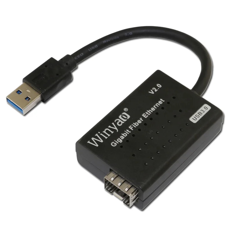 SFP NIC Fiber Channel Gigabit Ethernet to USB3.0 Adapter Chipset ...