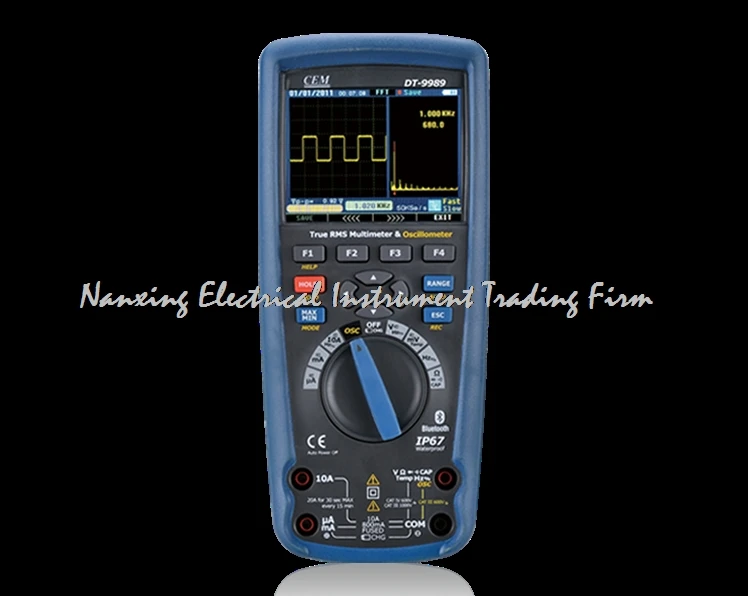 Cem Dt-9989 Professional True Rms Industrial Multimeter / Oscilloscope With Tft Color Lcd ...