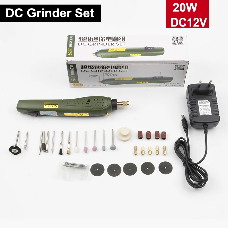 DC grinder set Rechargeable Engraving Pen Micro Grinder Mini drill ...