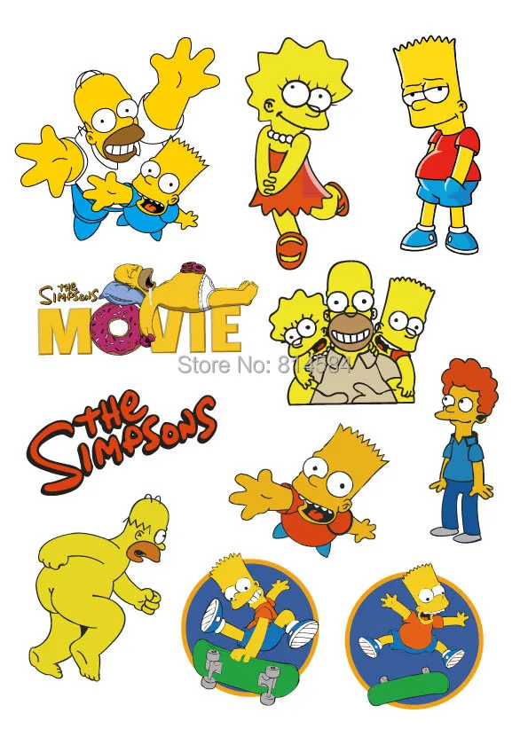 The-simpsons-Car-doodle-anime-stickers-hellaflush-JDM-car-Styling ...