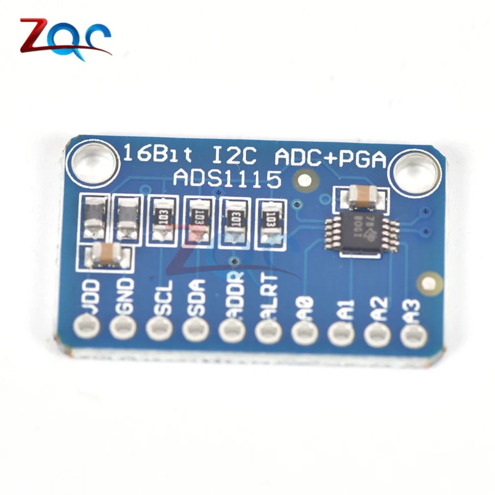 16 Bit I2C ADS1115 Module ADC 4 Channel With Pro Gain Amplifier RPi ...