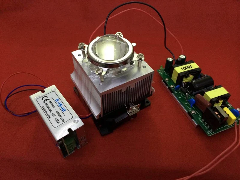 DHL-free-ship-100w-high-power-led-100W-led-driver-heatsink-with-fan ...