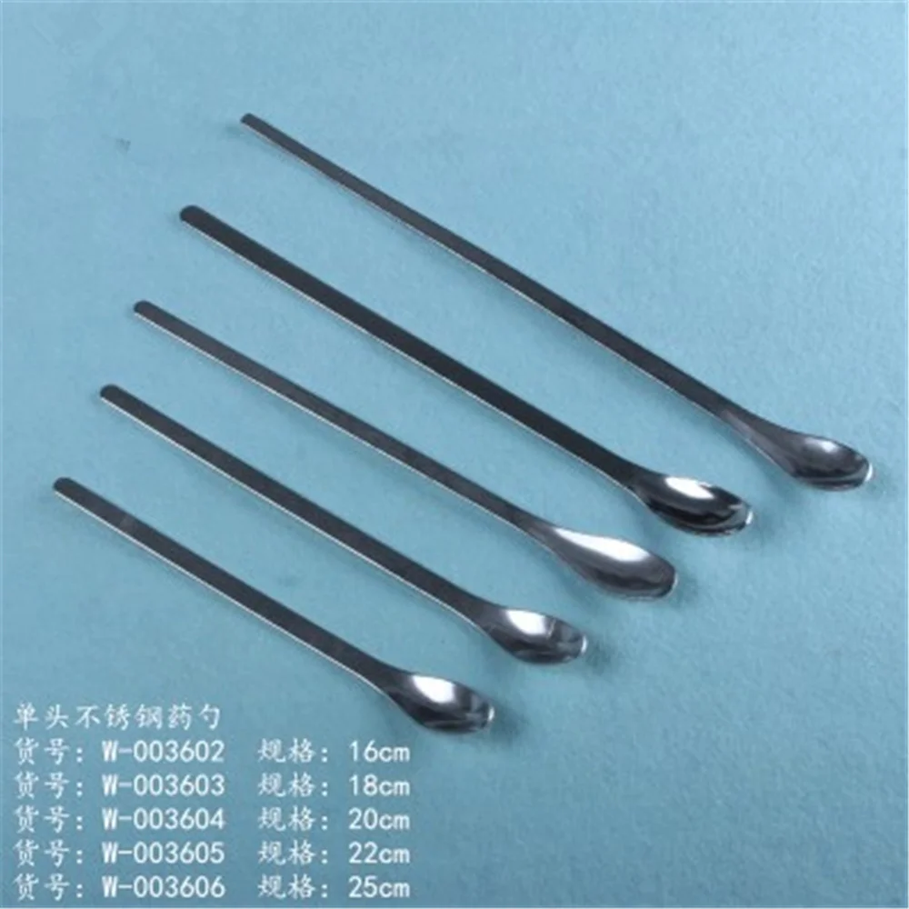 5pcs/lot Stainless Steel Medicinal Spoon Ladle Chemistry Experiment ...