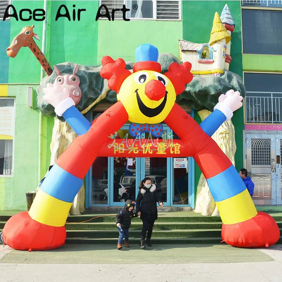 6m Wide Clown Big Foot Inflatable Cartoon Arch,Inflatable Rainbow Arch ...
