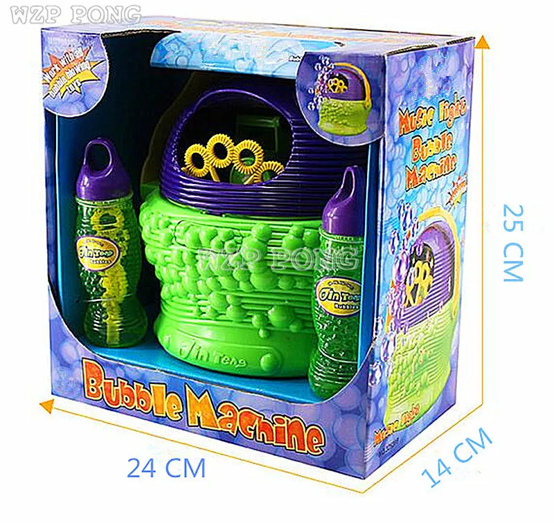 Electronic Automatic Bubble Machine Toys for Kids Light Up Flashing ...