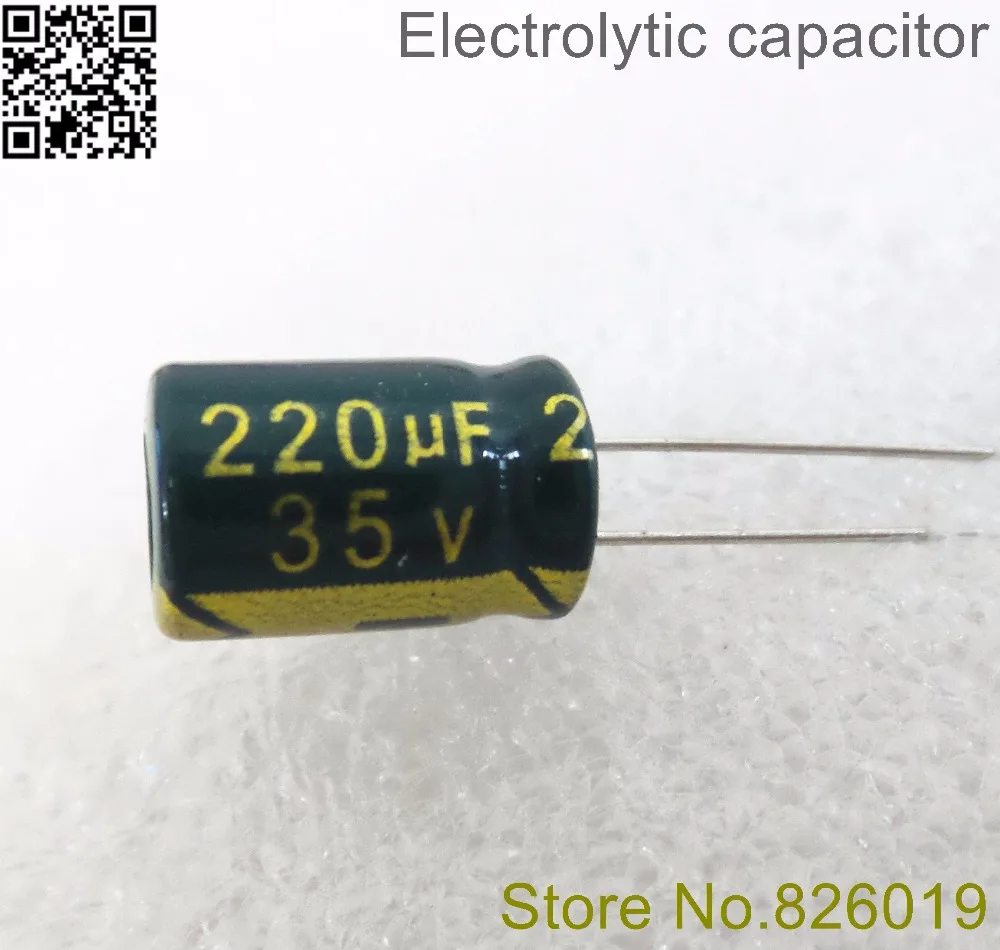 35V 220UF 8*12 high frequency low impedance aluminum electrolytic ...