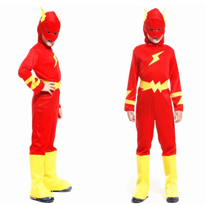 M-xl Boys Flash Barry Allen Flash Barry Allen Cosplay Children's ...