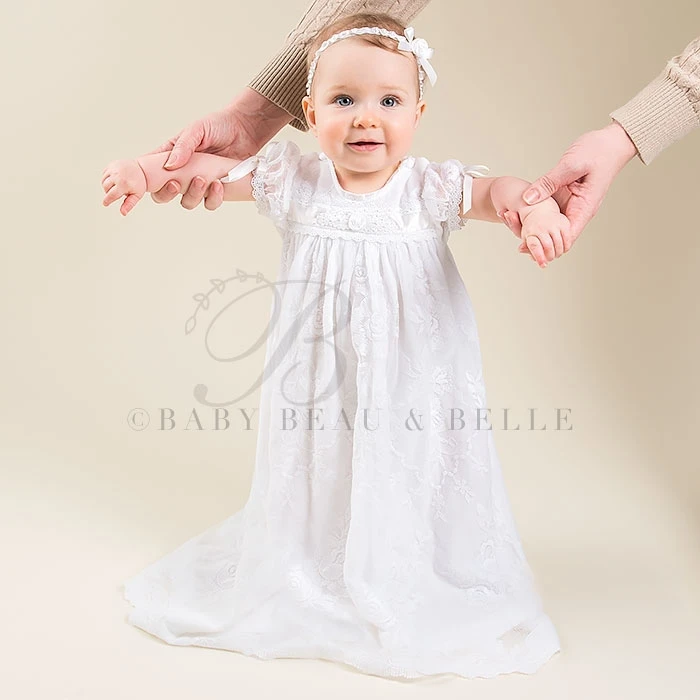 CL 1 Vestido Bebe 2015 Gorgeous newborn Lace dress for baby girl Robe ...
