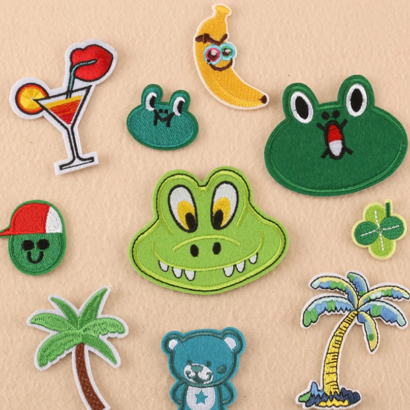10pc Cartoon Embroidery Patch For Clothing Iron On Sew Applique Patch