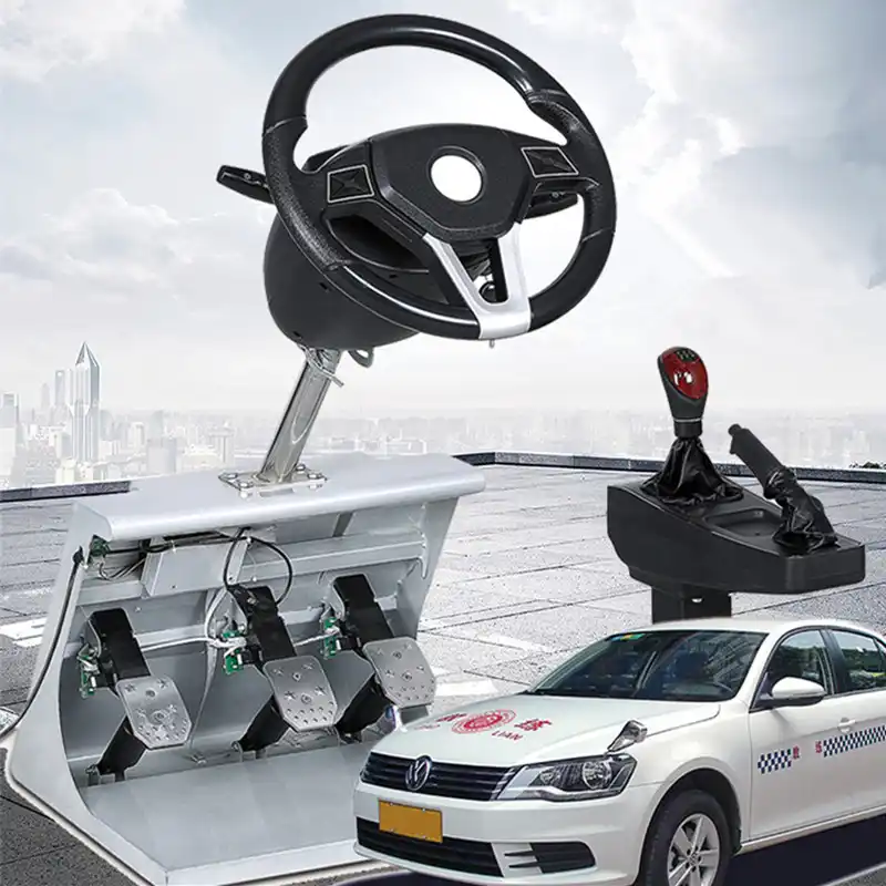 Computer game steering wheel car driving simulator training aircraft ...